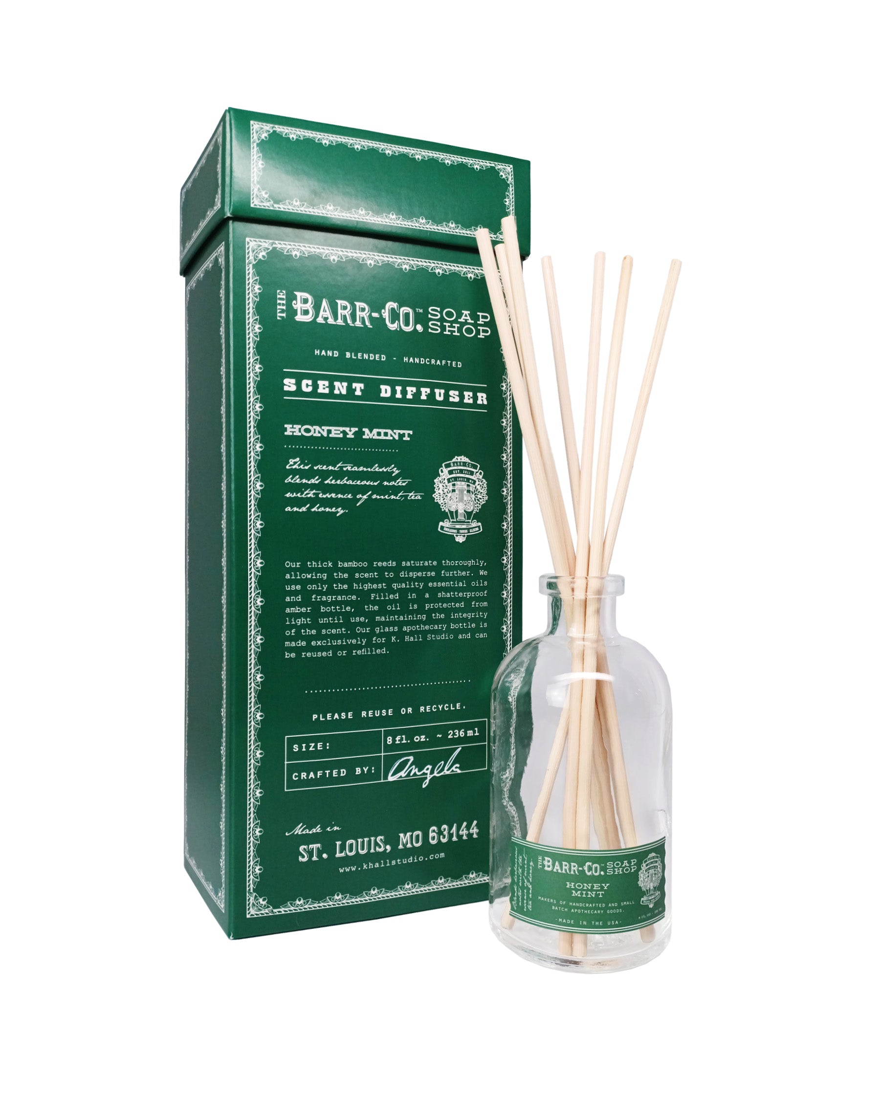 Honey Mint Scent Diffuser Kit | K. Hall Studio