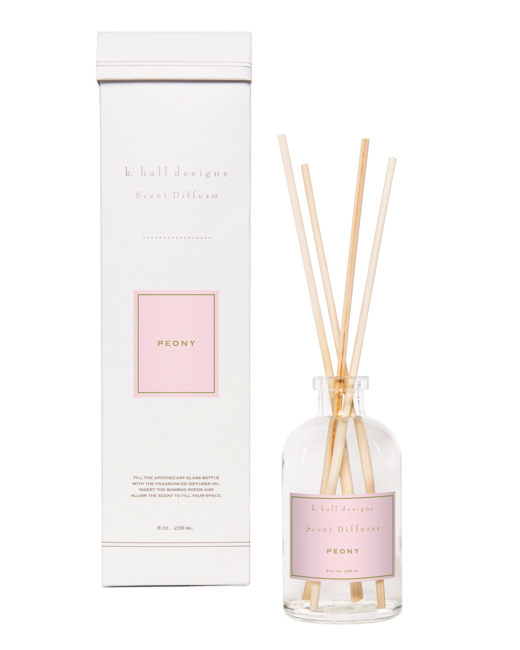 Peony Scent Diffuser Kit | K. Hall Studio